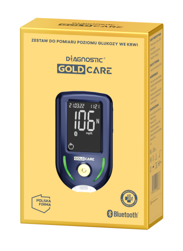 Diagnostic Gold Care zestaw do pomiaru poziomu glukozy we krwi ...